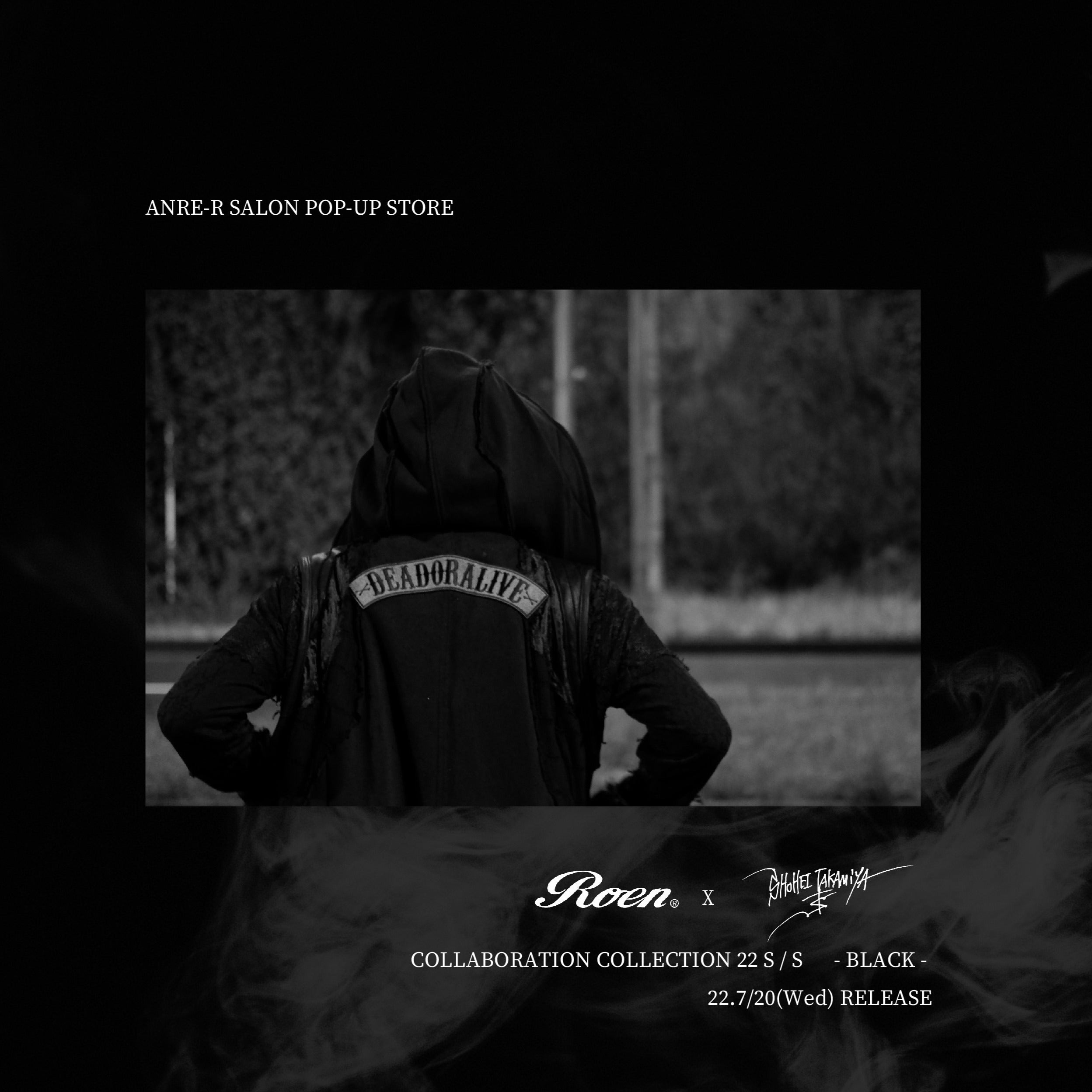 Roen × Shohei Takamiya COLLABORATION COLLECTION 22 S/S ⁡ -BLACK- – ANRE-R SALON